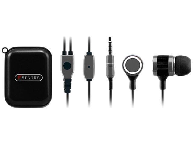Sentry Black 3.5mm Talk Buds Metal Earbuds with Mic HM351 - Newegg.com