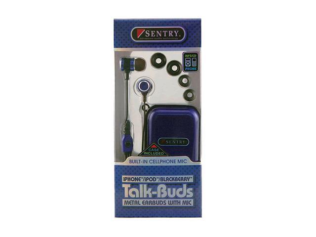 Sentry Blue 3.5mm Talk Buds Metal Earbuds with Mic HM352 - Newegg.com
