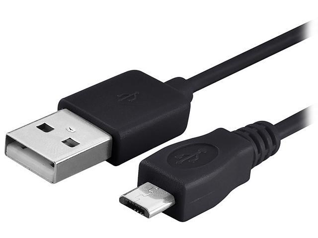 Insten 1667978 Black 1 x 10ft Micro USB 2-in-1 Cable - Newegg.com