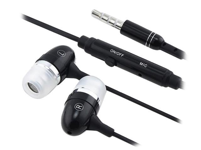 Insten Black 3.5mm In-Ear Stereo Headset w/ On-off & Mic 1068195 ...