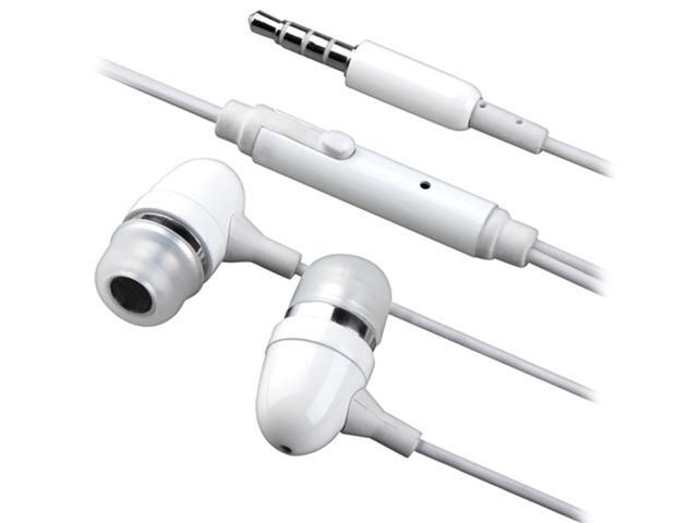 Insten White 3.5mm In-Ear Stereo Headset w/ On-off & Mic 1068256 ...