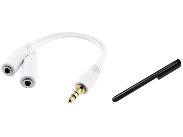 Insten White Wired Headset & Speakers - Newegg.com