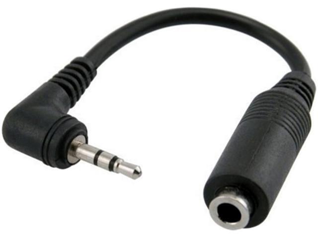 Insten 1044580 Black Universal Headphone Adapter 2.5mm to 3.5mm ...