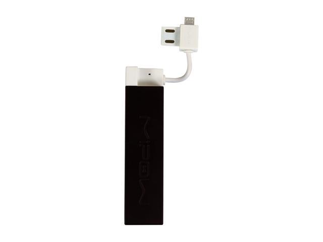 MiPow Power Tube Simple Black 2600 mAh Micro USB Portable Charger ...
