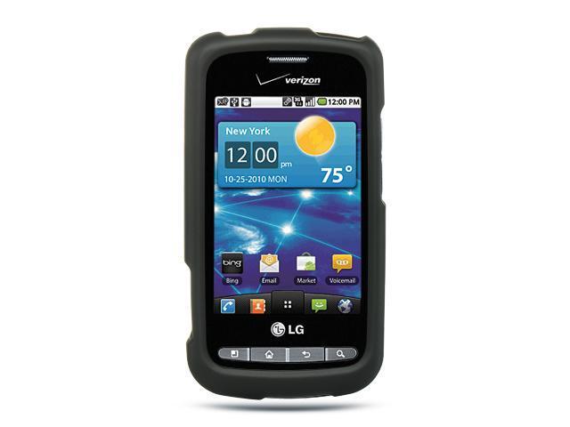 LG Vortex Black Crystal Rubberized Case - Newegg.com