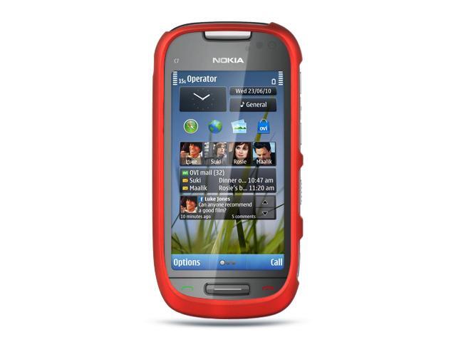 Nokia C7 Red Crystal Rubberized Case - Newegg.com