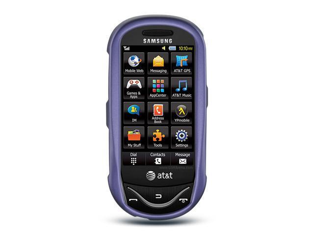 Samsung Sunburst A697 Purple Crystal Rubberized Case - Newegg.com