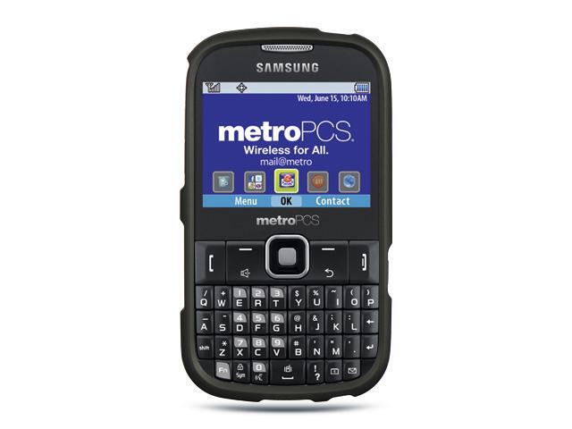 Samsung Freeform III/Samsung Comment R380 Black Crystal Rubberized Case ...