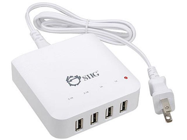 SIIG AC-PW0M12-S1 6.2A USB Power Adapter - 4-Port - Newegg.com