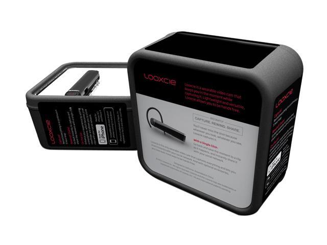 Looxcie LX2-0001-00 Wearable Bluetooth Headset + Camcorder System Black ...