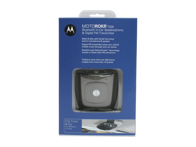 MOTOROLA T505 Bluetooth In-Car Speakerphone with Digital FM Transmitter ...