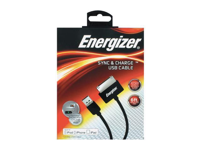 Energizer ENG-SYNCB Sync Charge USB Cable - Black - Newegg.com