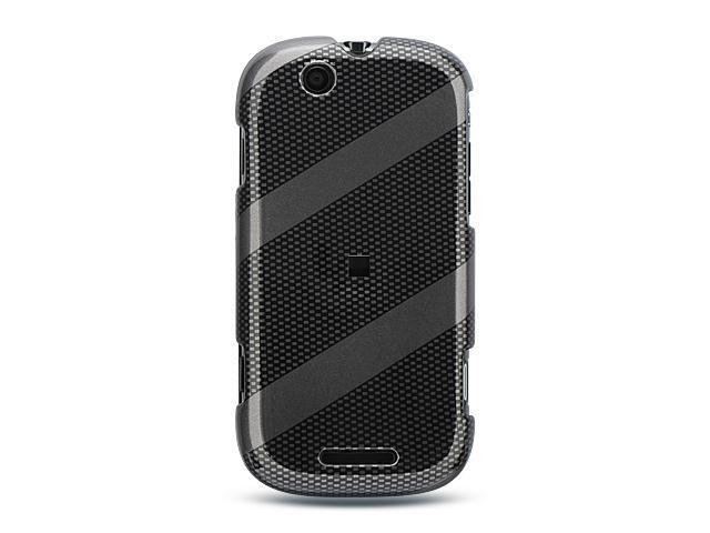 Motorola Cliq MB200 Black with Diagonal Carbon Fiber Design Crystal ...
