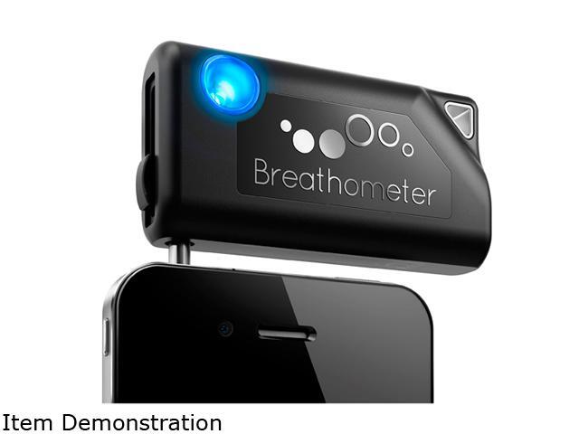 Breathometer Black Smartphone Breathalyzer for iOS and Android Phones ...