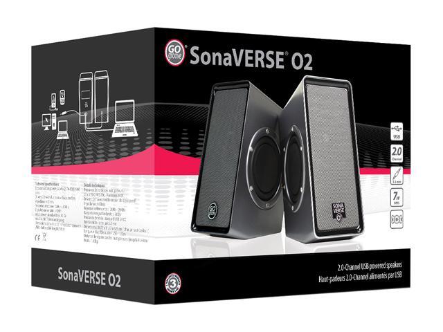 GOgroove SonaVERSE O2 USB Powered Multimedia Computer Speaker System w ...