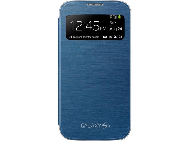 SAMSUNG Pebble Blue S-View Flip Cover for Galaxy S4 EF-CI950BLESTA ...