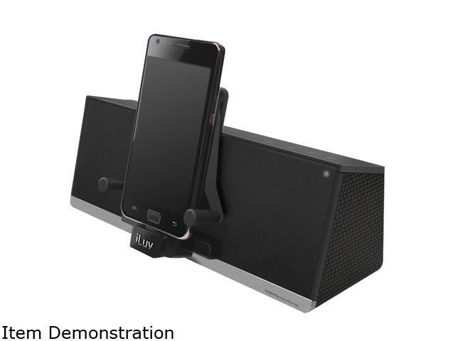 iLuv MobiDock Black 3.5mm Stereo Speaker Dock for Smartphones and ...