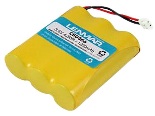 LENMAR CBD366 Replacement Battery for Cordless Phones using 3.6V 800mAh ...