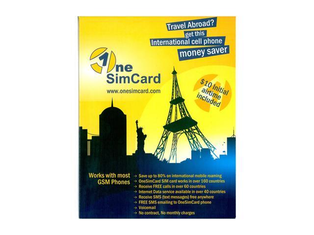 OneSimCard International SIM Card for Prepaid Mobile Service in 190 ...