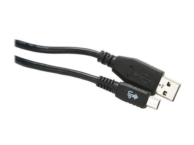 BlackBerry ASY-06610-001 Black Universal Mini USB to USB Charging Cable ...