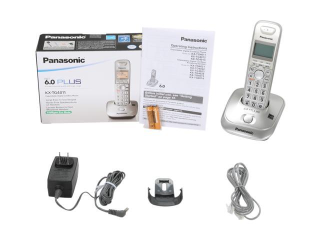 Panasonic KX-TG4011N 1.9 GHz Digital DECT 6.0 1X Handsets Cordless ...