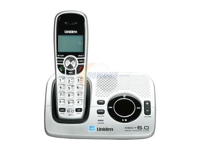 Uniden DECT1580 1.9 GHz Digital DECT 6.0 1X Handsets Cordless Phone ...