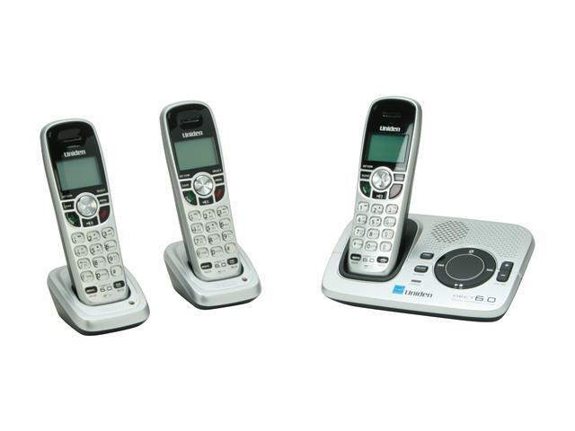 Uniden DECT1580-3 1.9 GHz Digital DECT 6.0 3X Handsets Cordless Phone ...