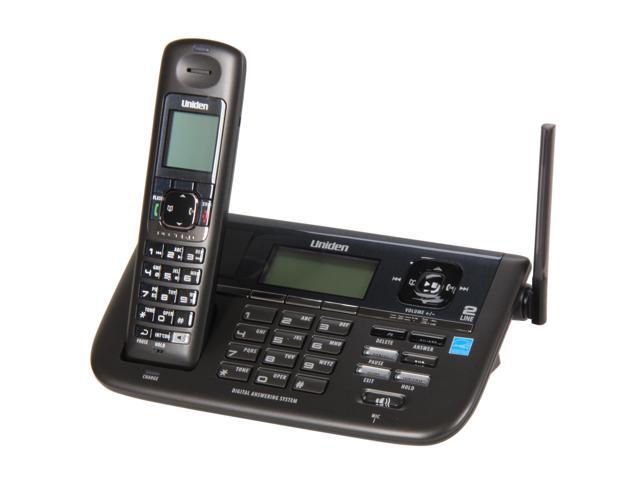 Uniden DECT4086 2-Line Cordless Phone with Blue Backlit LCD Display ...