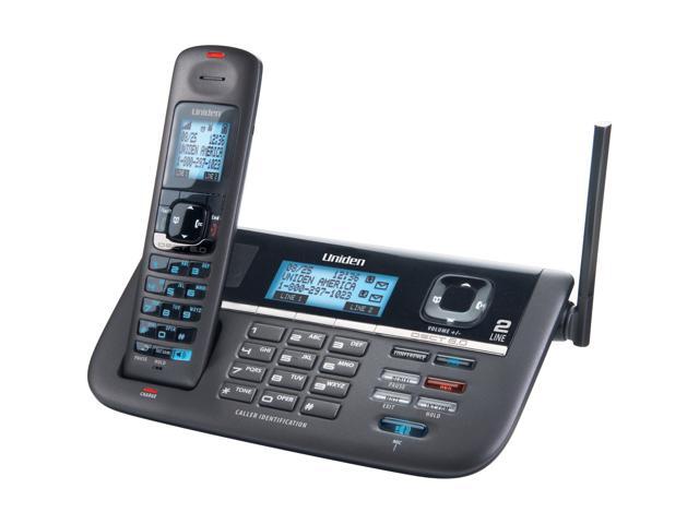 Uniden DECT4066 1.9 GHz Digital DECT 6.0 1X Handsets 2-line DECT ...