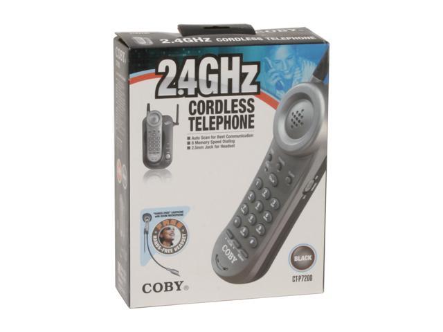 COBY CT-P7200 2.4 GHz 1X Handsets Cordless Phone - Newegg.com