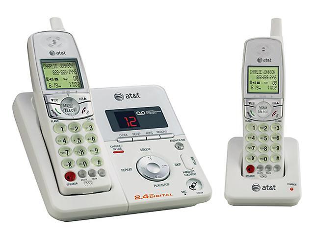AT&T E2812B 2.4 GHz Digital 2X Handsets Cordless Phone - Newegg.com