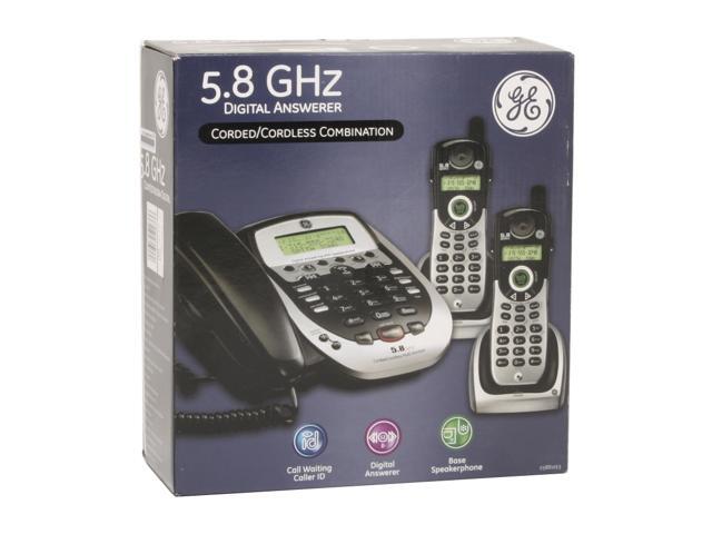 GE 25881EE3 5.8 GHz Analog 3X Handsets Cordless Phones / Corded Phones ...