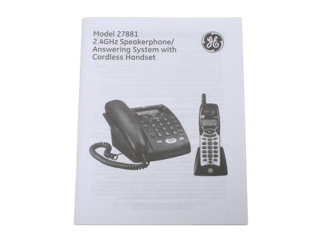 GE 27881GE2 2.4 GHz 1X Handsets Cordless / Corded Phone Combo - Newegg.com