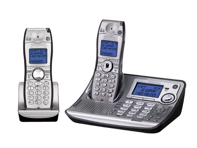 GE 28128EE2 1.9 GHz Digital DECT 6.0 2X Handsets Cordless Phones ...
