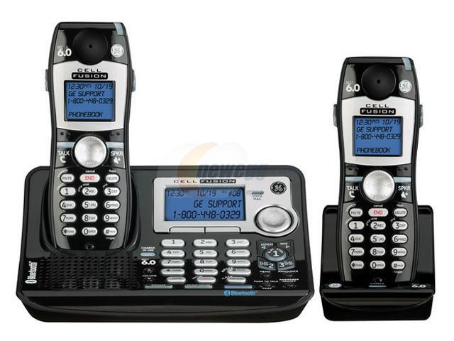 GE 28129FE2 1.9 GHz Digital DECT 6.0 2X Handsets Cell Fusion Phone ...