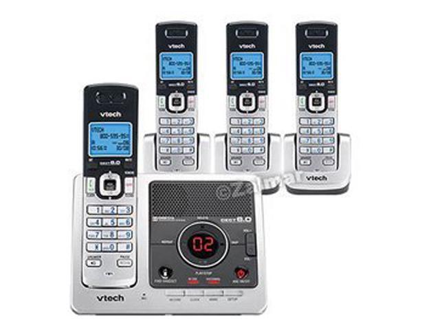 Vtech DS6121-4 1.9 GHz Digital DECT 6.0 4X Handsets Cordless phone ...