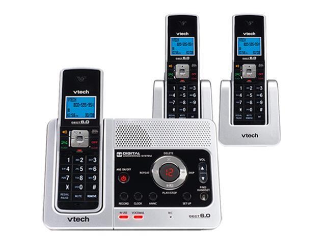Vtech LS6125-3 1.9 GHz Digital DECT 6.0 3X Handsets Cordless Phone ...