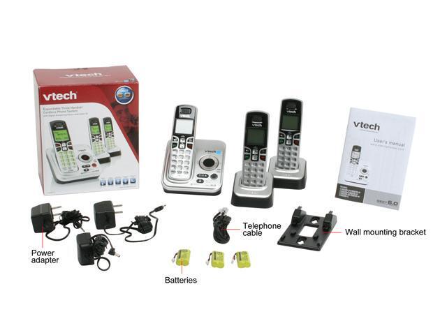 Vtech CS6229-3 1.9 GHz DECT 6.0 3X Handsets Cordless Phones - Newegg.com