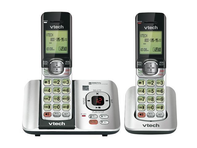 Vtech CS6529-2 1.9 GHz Digital DECT 6.0 2X Handsets Cordless Phones ...