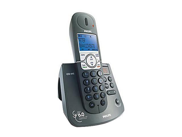 PHILIPS CD4451B 1.9 GHz Digital DECT 6.0 1X Handsets Cordless Phones ...