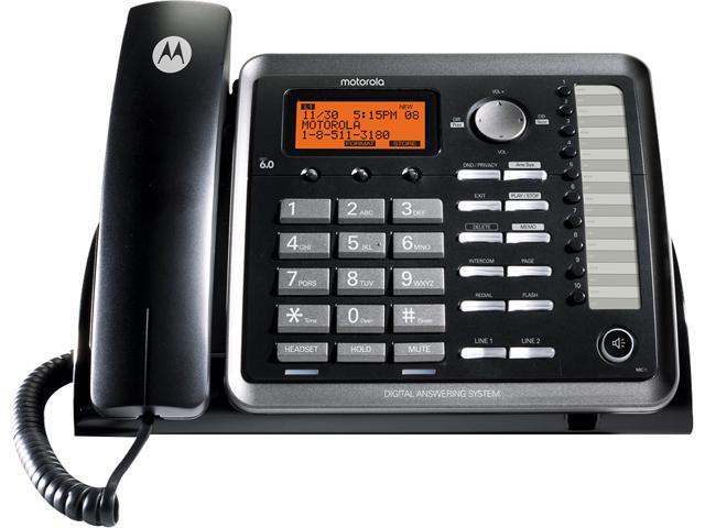 Telefield ML25254 Corded Phone, 2-Line, Black - Newegg.com