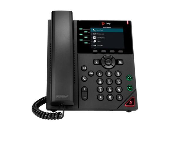 HP Poly VVX 350 6-Line IP Desk Phone with Power Supply 89B69AA#ABA ...