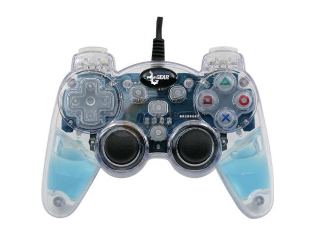 dreamGEAR PS3 Lava Glow Wired Controller Blue - Newegg.com