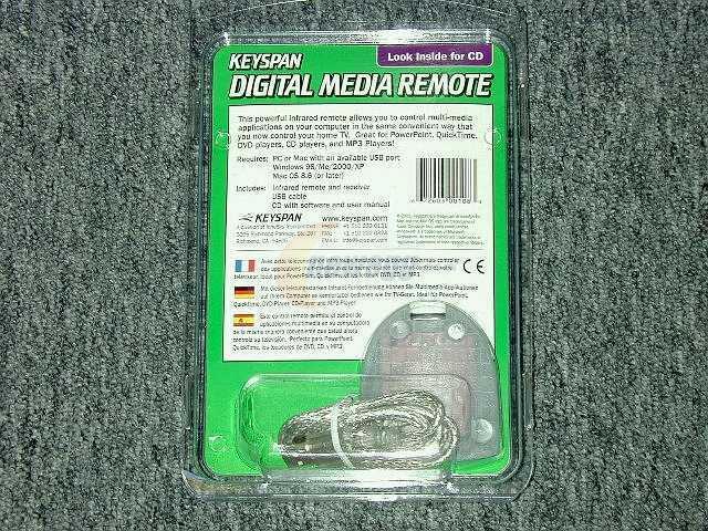 KEYSPAN URM-15A USB To Ir PC / MAC Digital Media Remote - Newegg.com