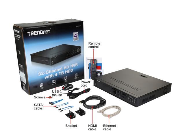 TRENDnet TV-NVR2432D4 32-Channel HD NVR with 4 TB HDD - Newegg.com