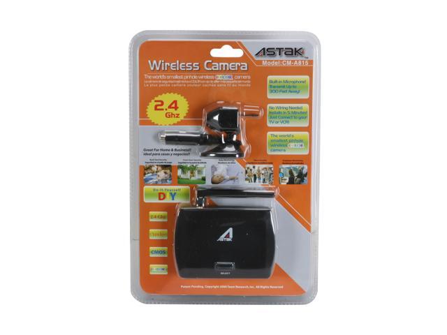 Astak Wireless Surveillance Kit with 1 Pinhole Camera + 1 Receiver (CM ...