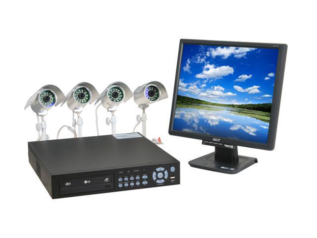 Swann SW244-6DL 4 Channel Camera & 17" LCD Kit - Newegg.com