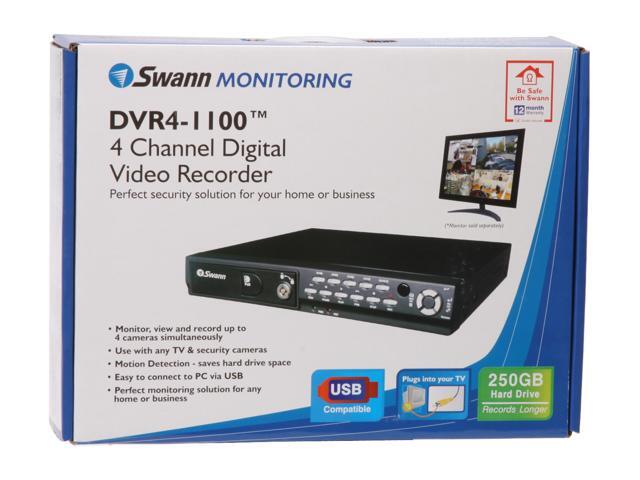 Swann DVR4-1100 4 Channel Digital Video Recorder with Added Protection ...