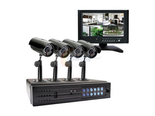 Swann Alpha SWA44-D1C2M1 4 Channel DVR, 4 x Indoor / Outdoor Cameras ...