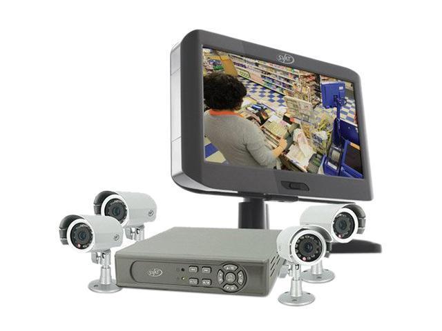 SVAT CLEARVU2VU 4 Channel DVR w/ 4 Night Vision Security Cameras and 8. ...
